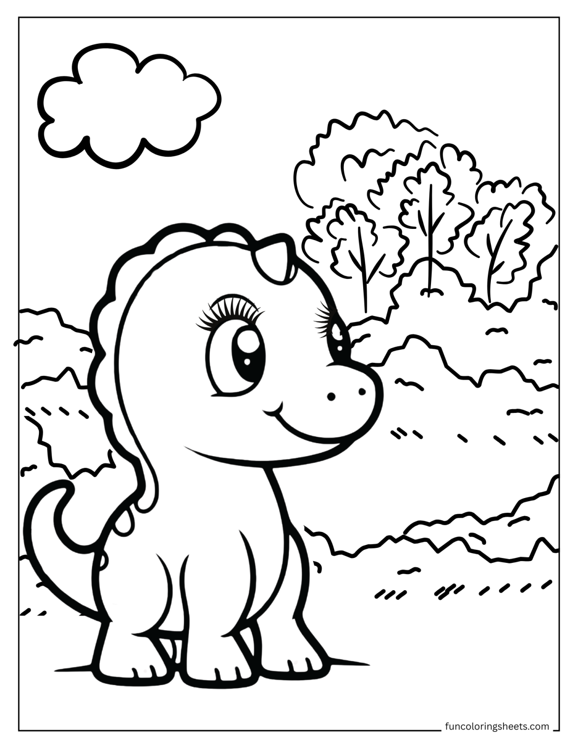 Dinosaur Coloring Pages - Fun Coloring Sheets