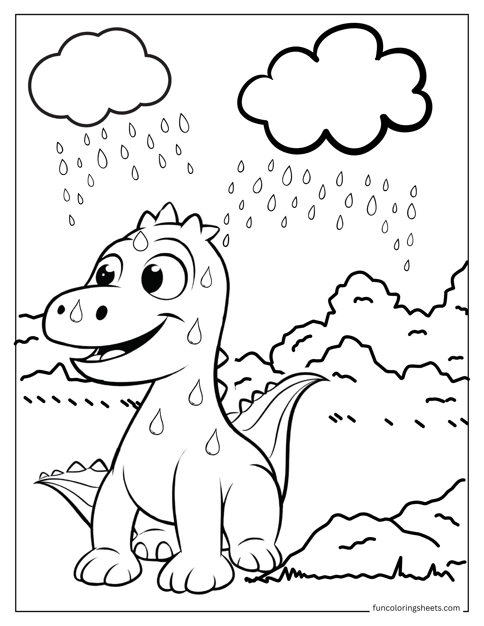 Dinosaur Coloring Pages - Fun Coloring Sheets
