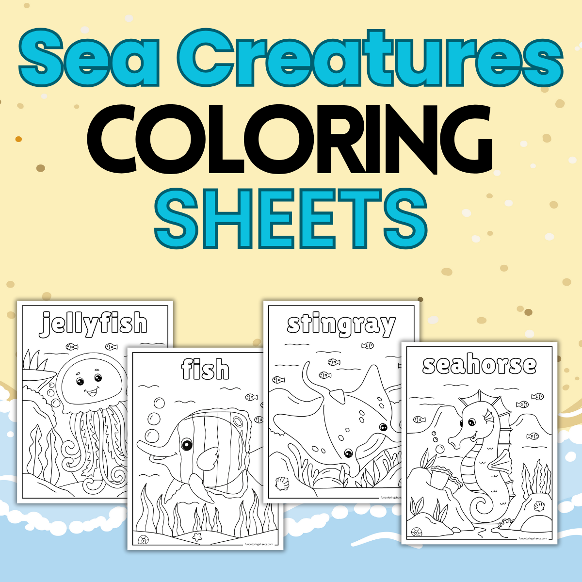Sea Creatures Coloring Pages - Fun Coloring Sheets