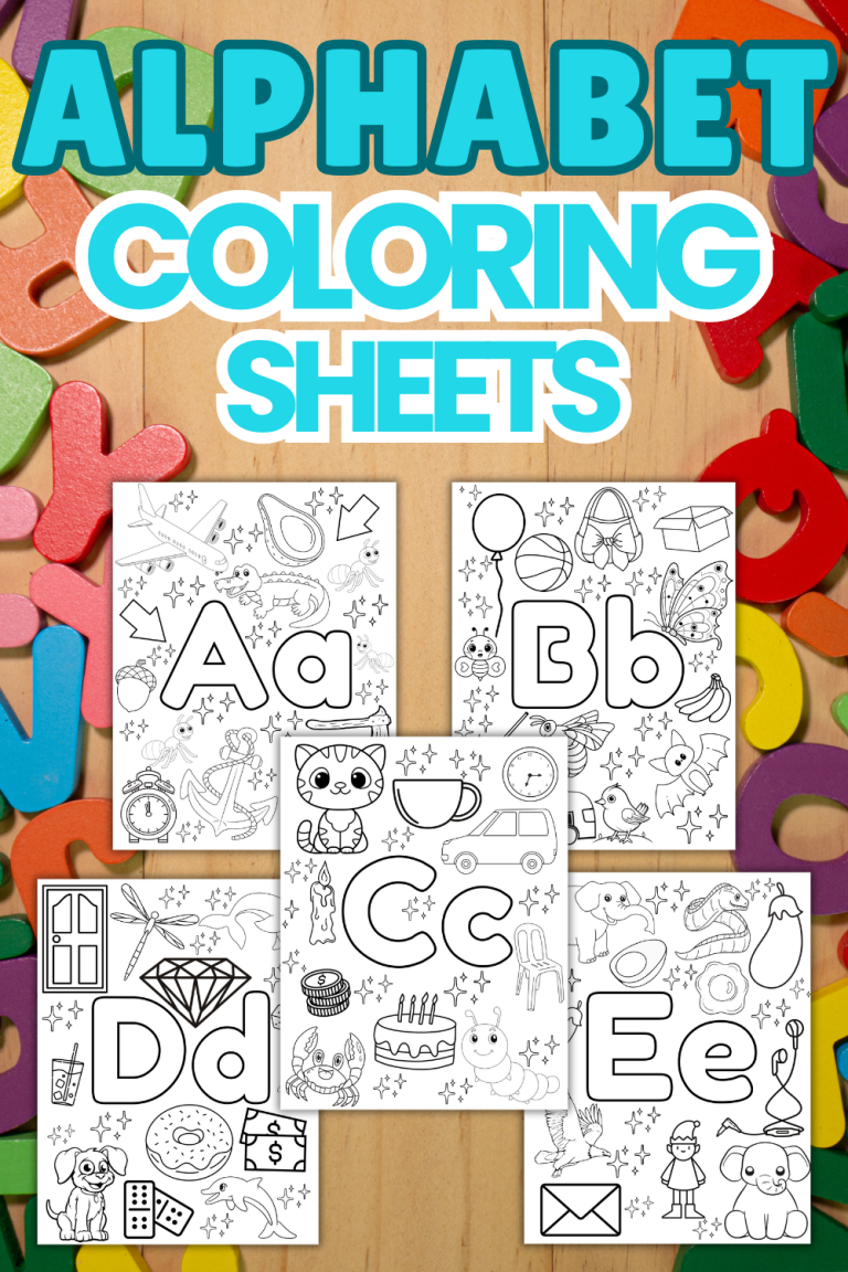 Alphabet Coloring Sheets - Fun Coloring Sheets