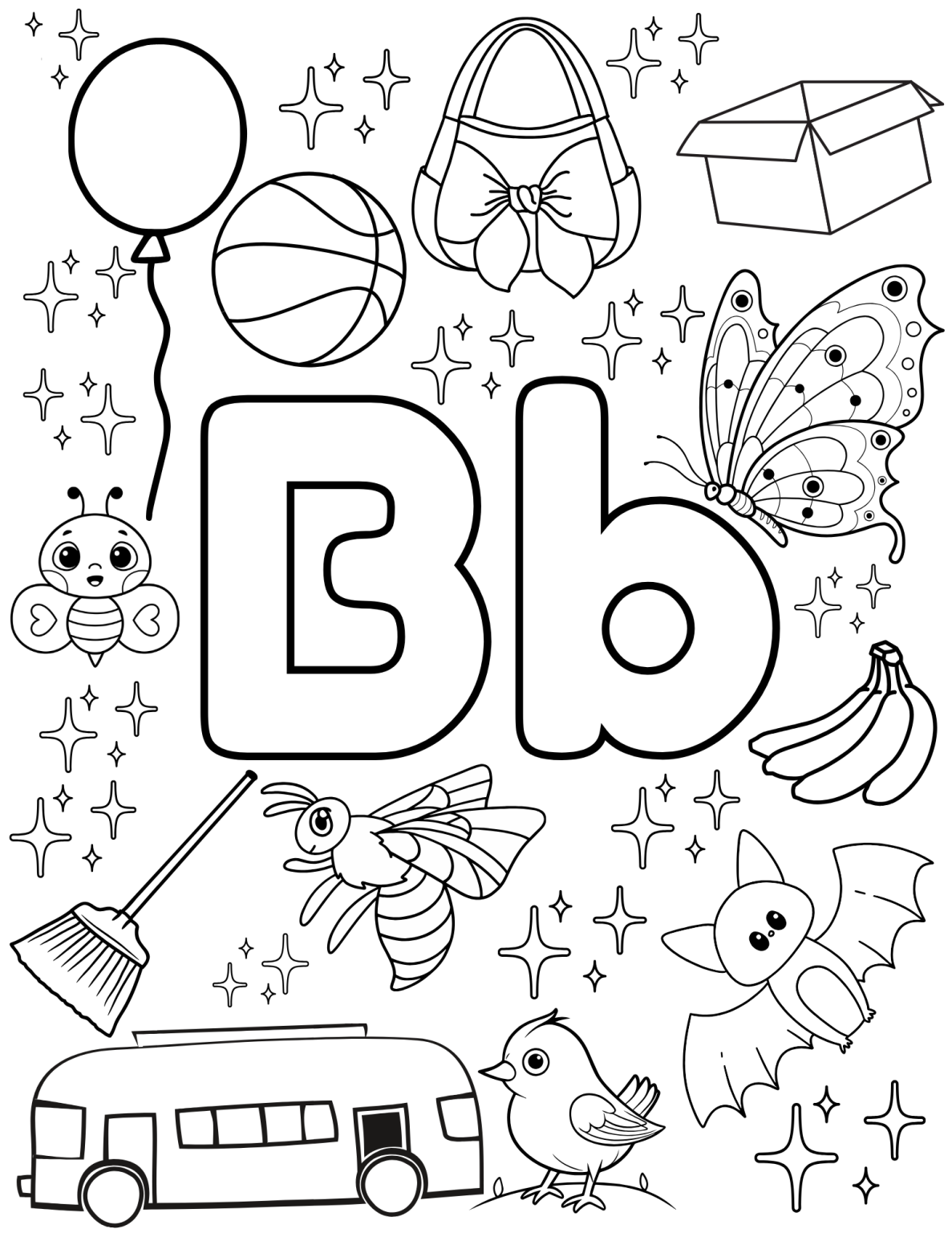 Alphabet Coloring Sheets - Fun Coloring Sheets
