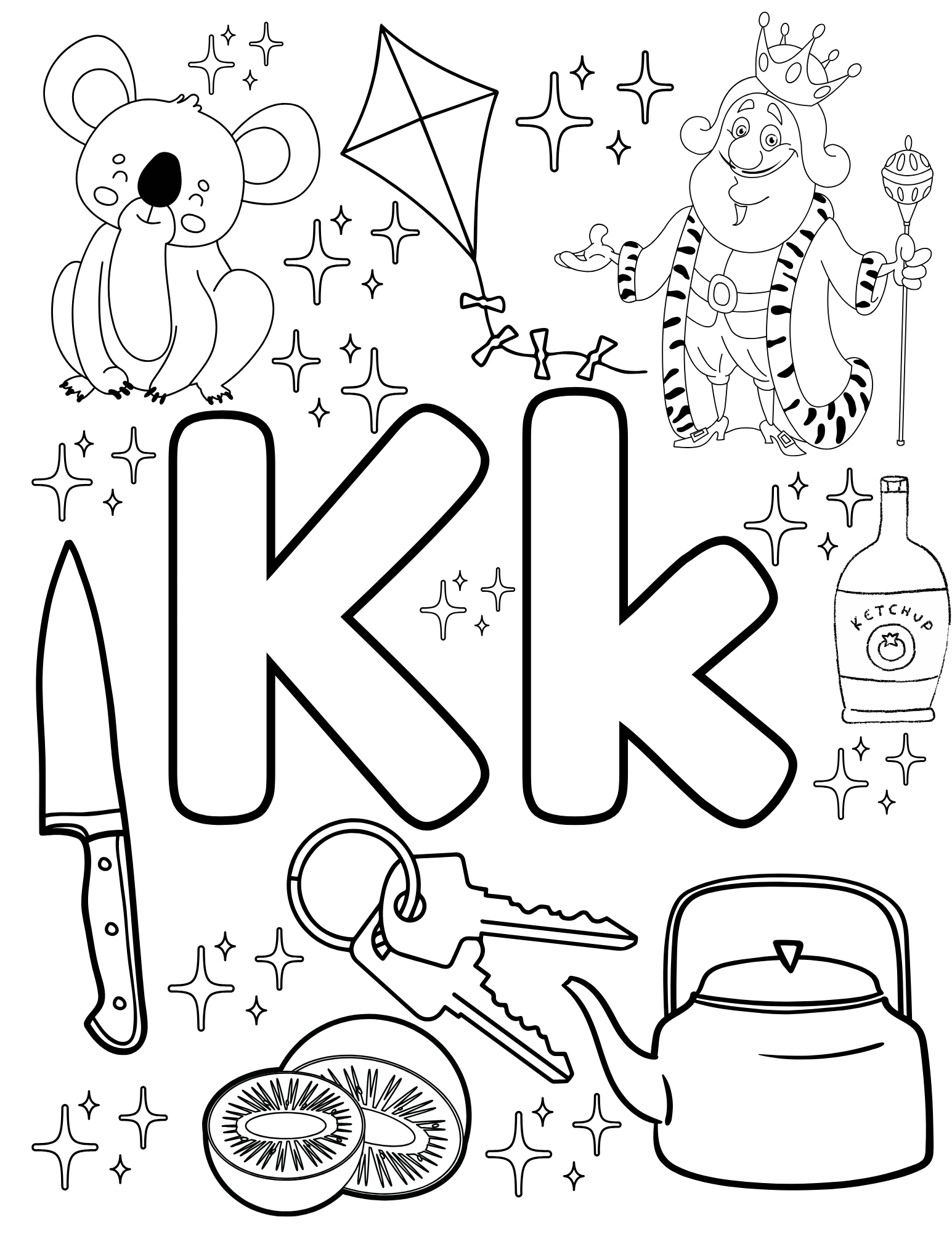 Alphabet Coloring Sheets - Fun Coloring Sheets