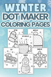 Winter Dot Marker Coloring Sheets - Fun Coloring Sheets