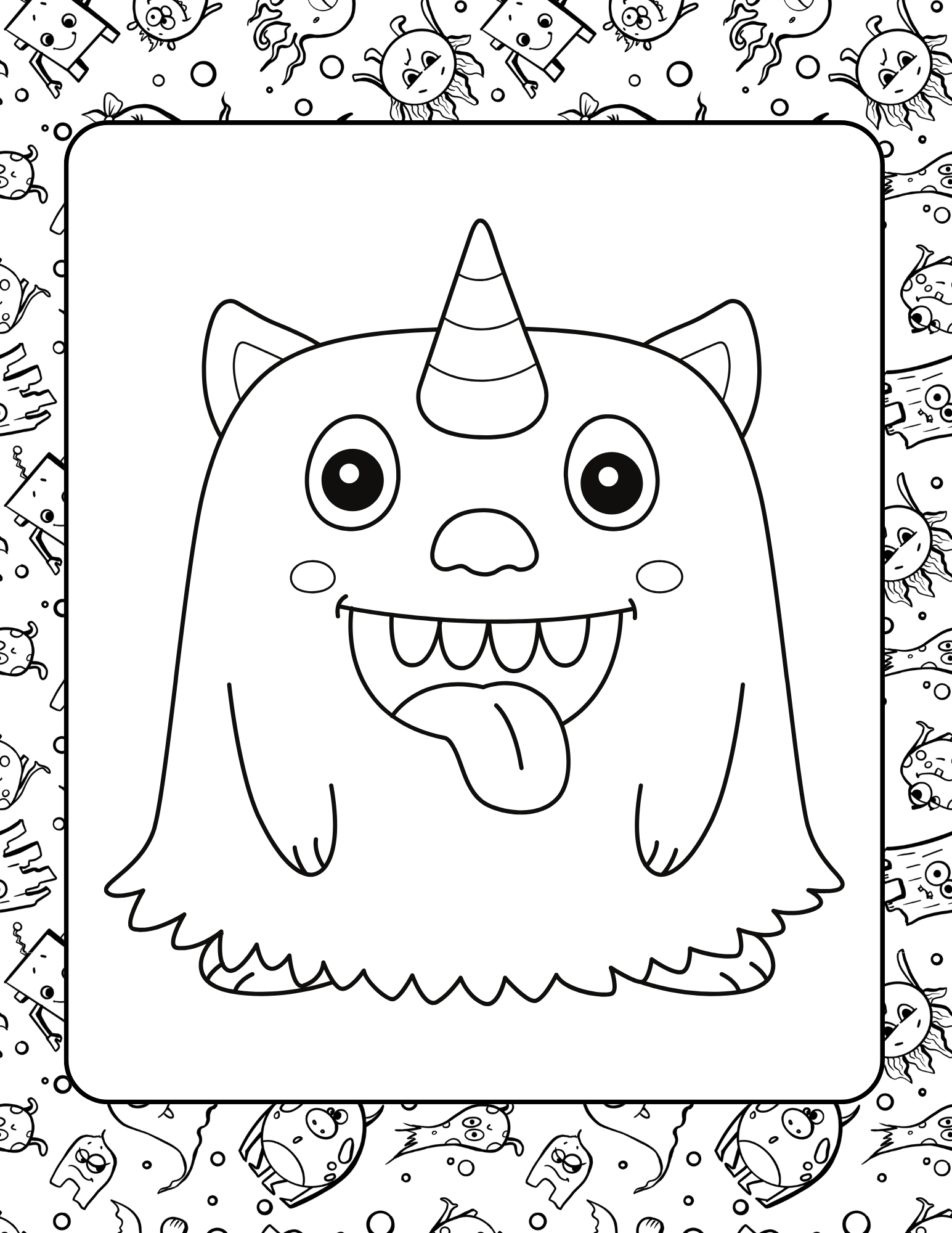 Monster Coloring Pages - Fun Coloring Sheets