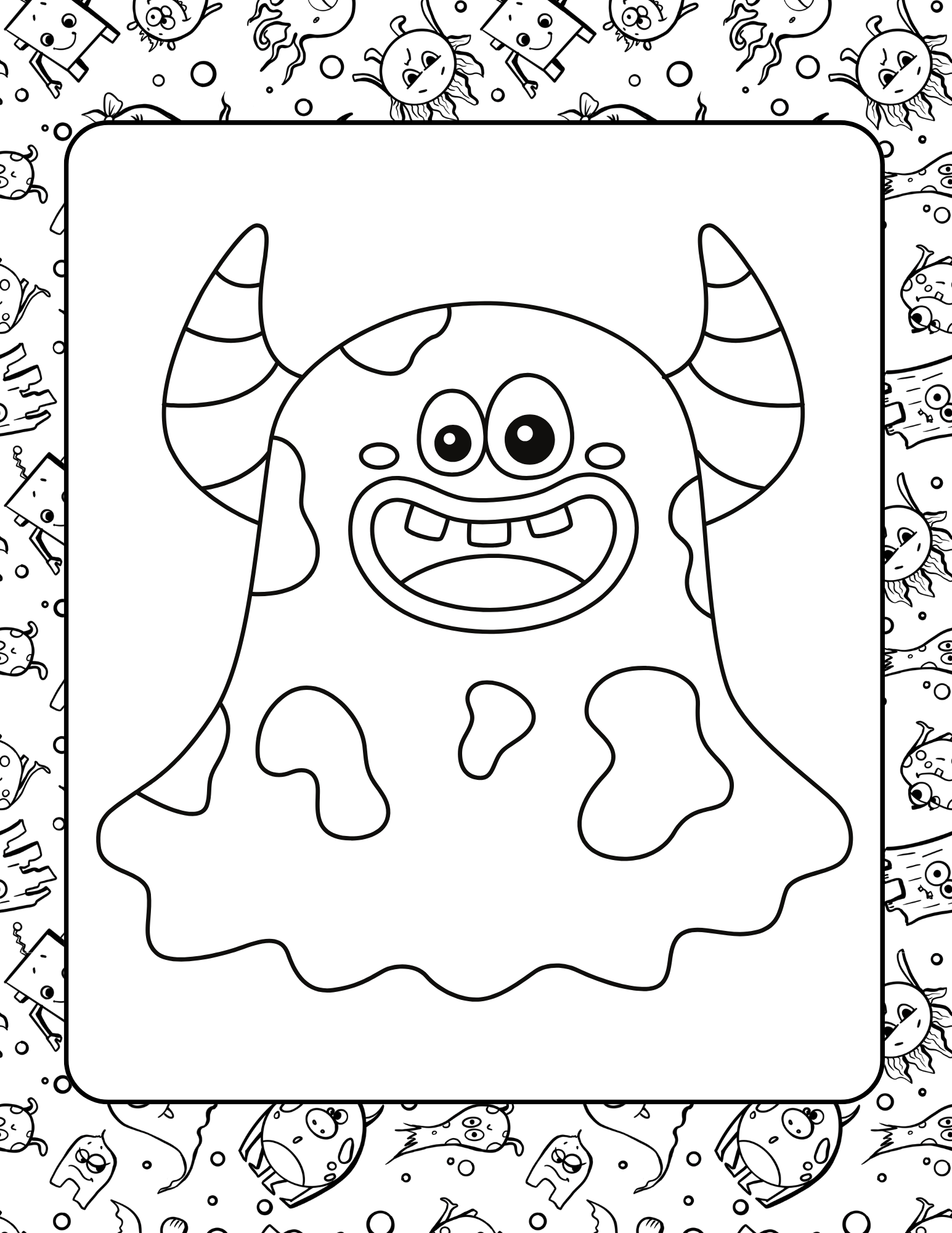 Monster Coloring Pages - Fun Coloring Sheets
