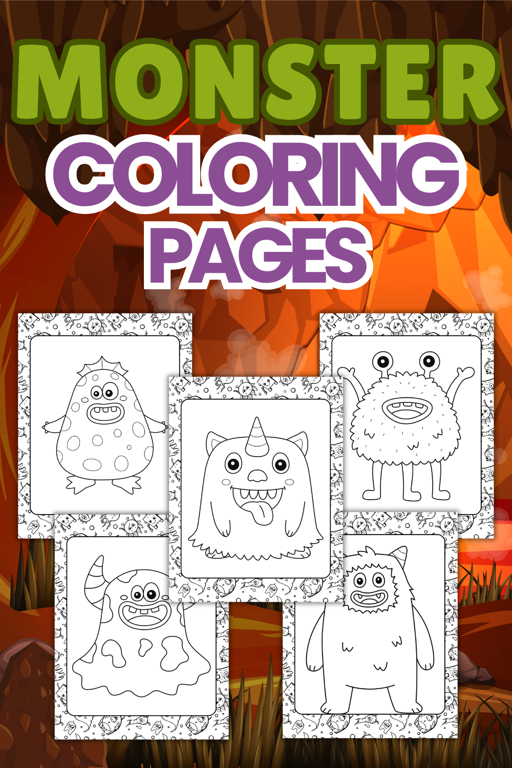 Monster Coloring Pages - Fun Coloring Sheets