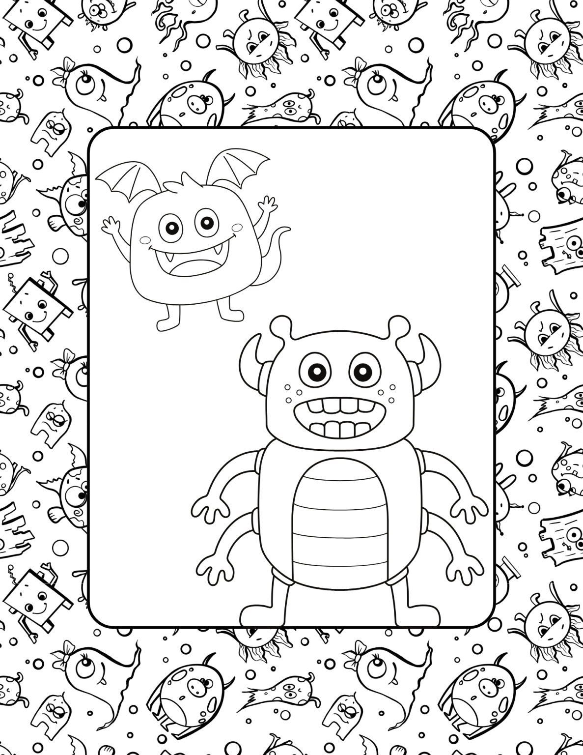Monster Coloring Pages - Fun Coloring Sheets
