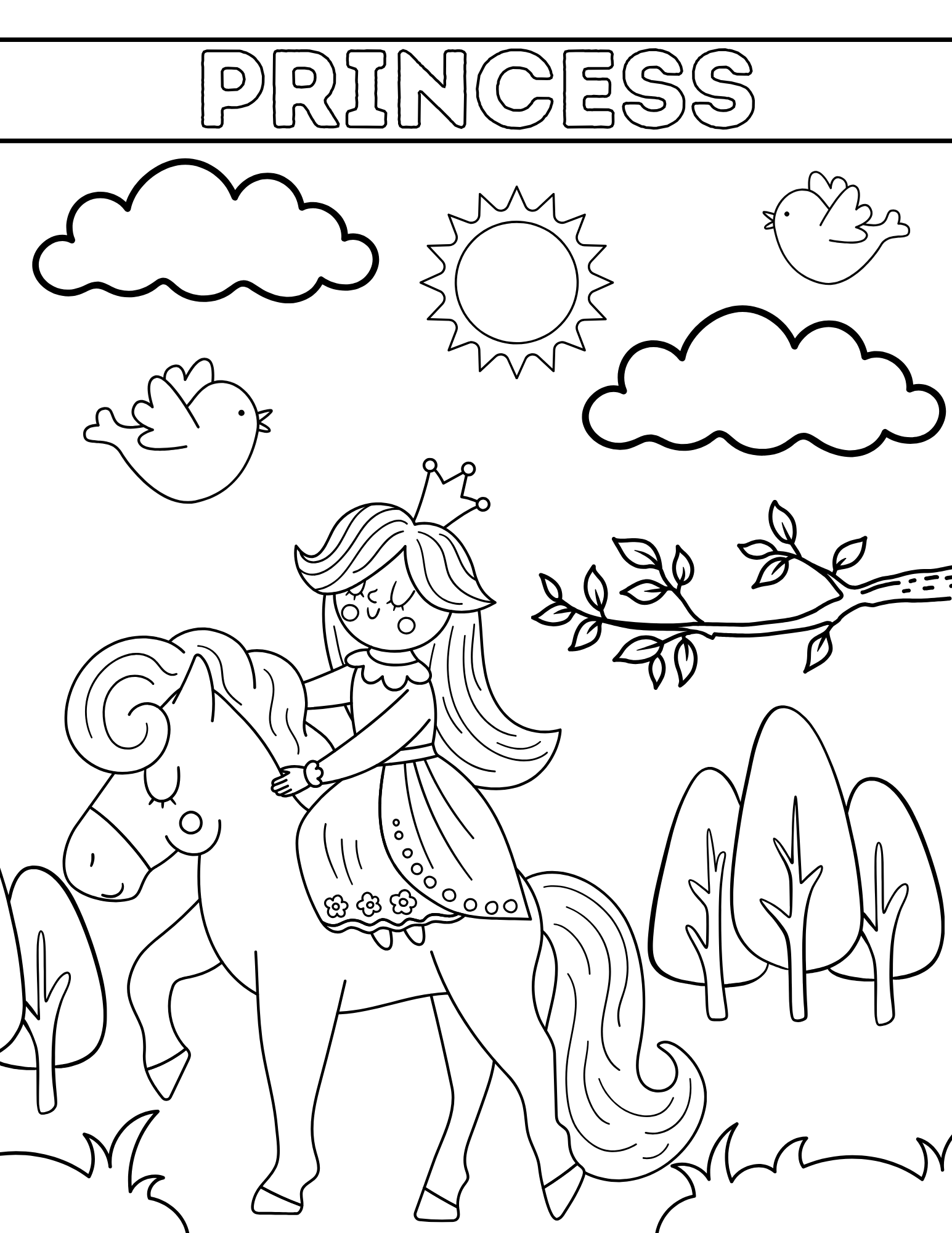 Fairy Tales Coloring Pages - Fun Coloring Sheets