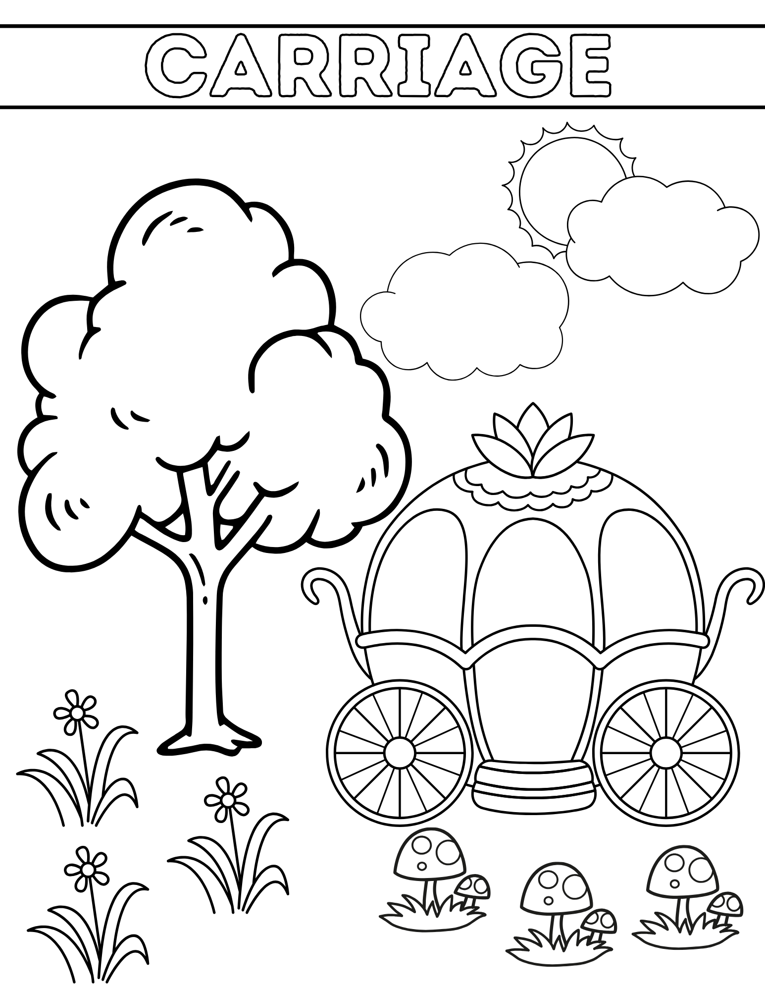 Fairy Tales Coloring Pages - Fun Coloring Sheets