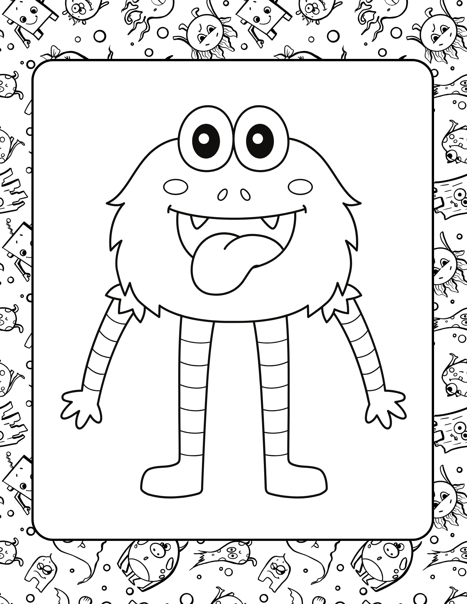 Monster Coloring Pages - Fun Coloring Sheets
