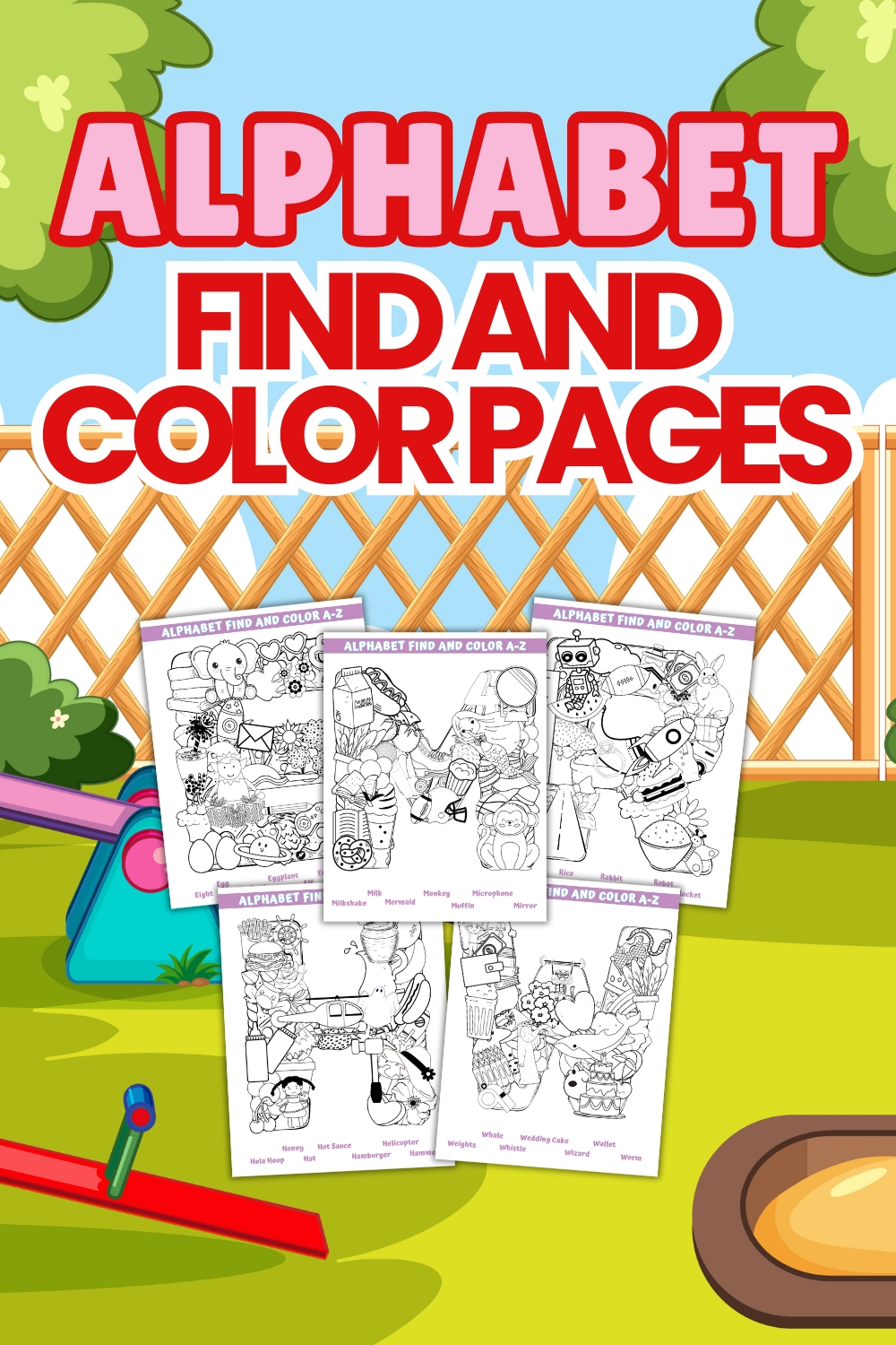 Alphabet Find and Color Pages - Fun Coloring Sheets