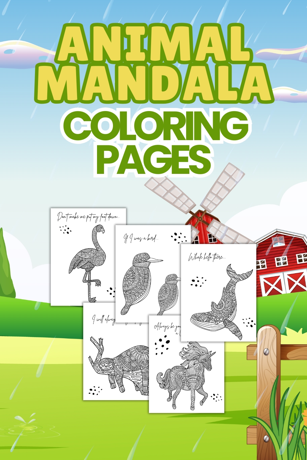 Animal Mandala Coloring Pages - Fun Coloring Sheets
