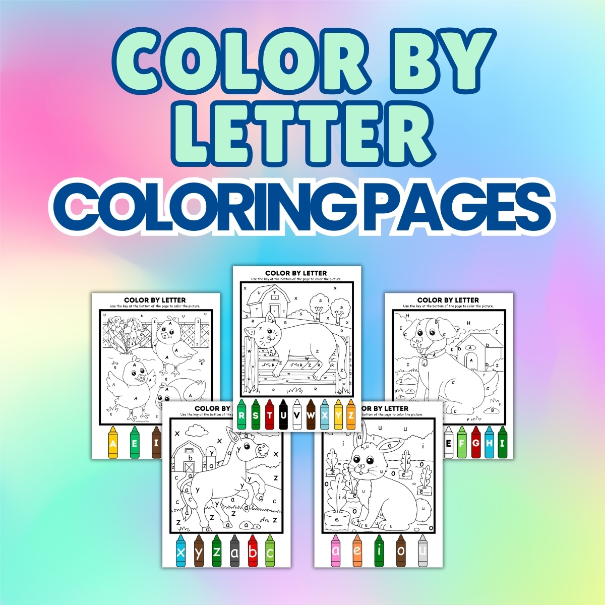 Color By Letter - Fun Coloring Sheets