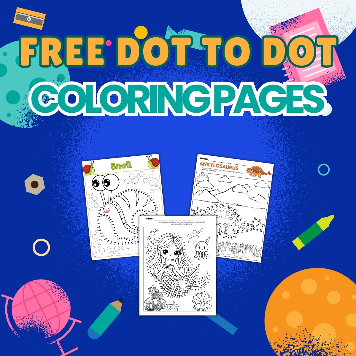 Free Dot to Dot Coloring Pages - Fun Coloring Sheets