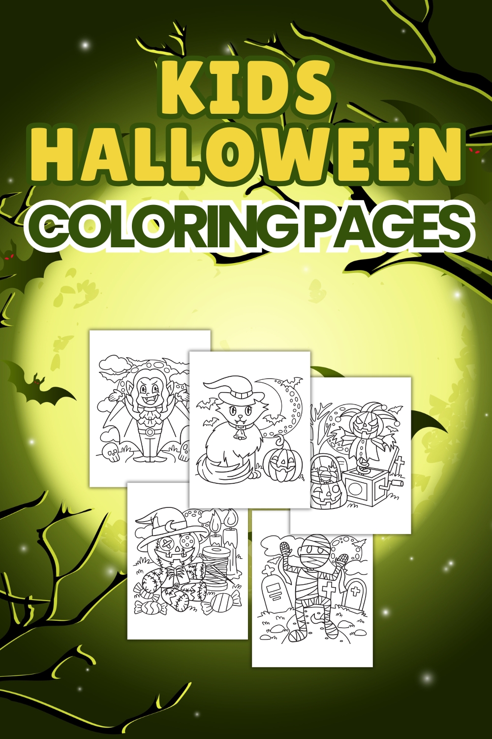 Kids Halloween Coloring Pages - Fun Coloring Sheets