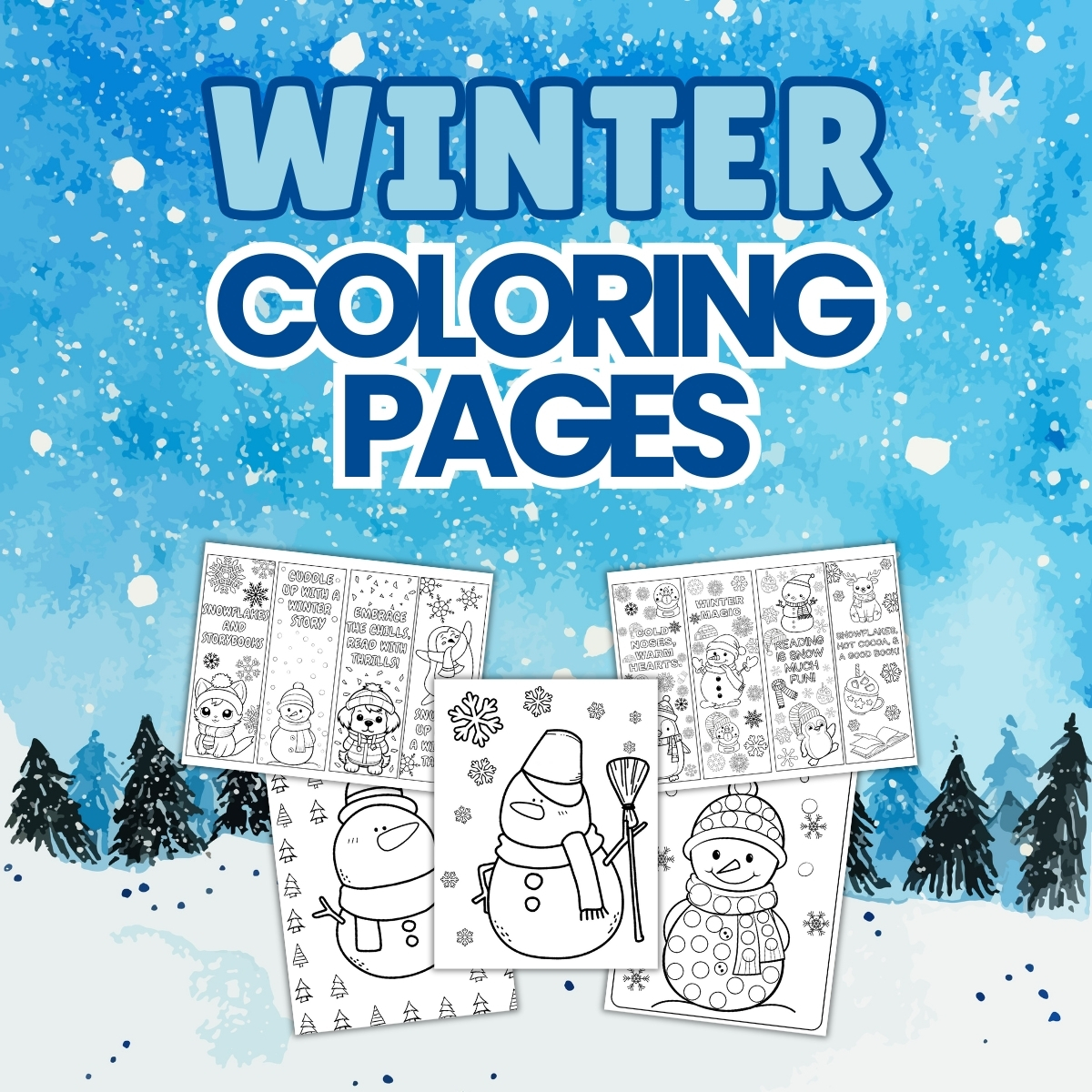 Winter Coloring Pages - Fun Coloring Sheets