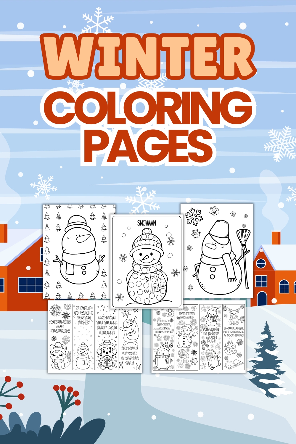 Winter Coloring Pages - Fun Coloring Sheets