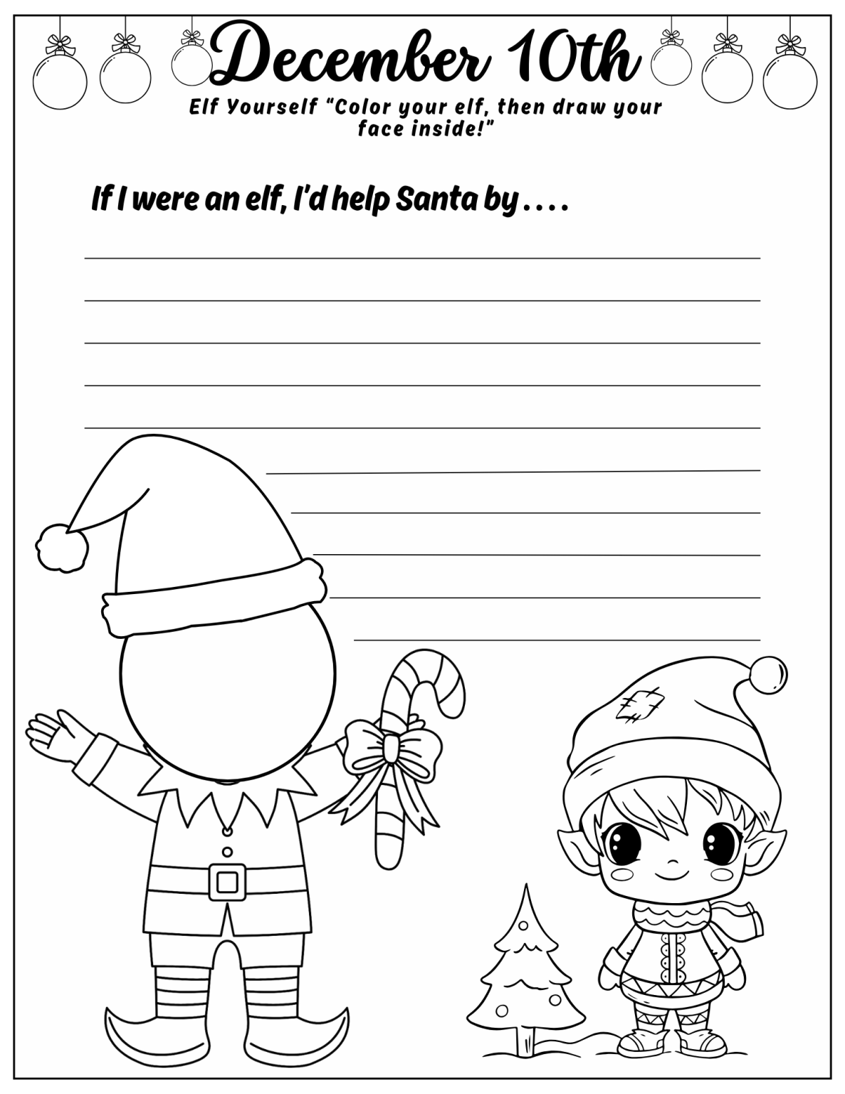Christmas Advent Activity Pages - Fun Coloring Sheets