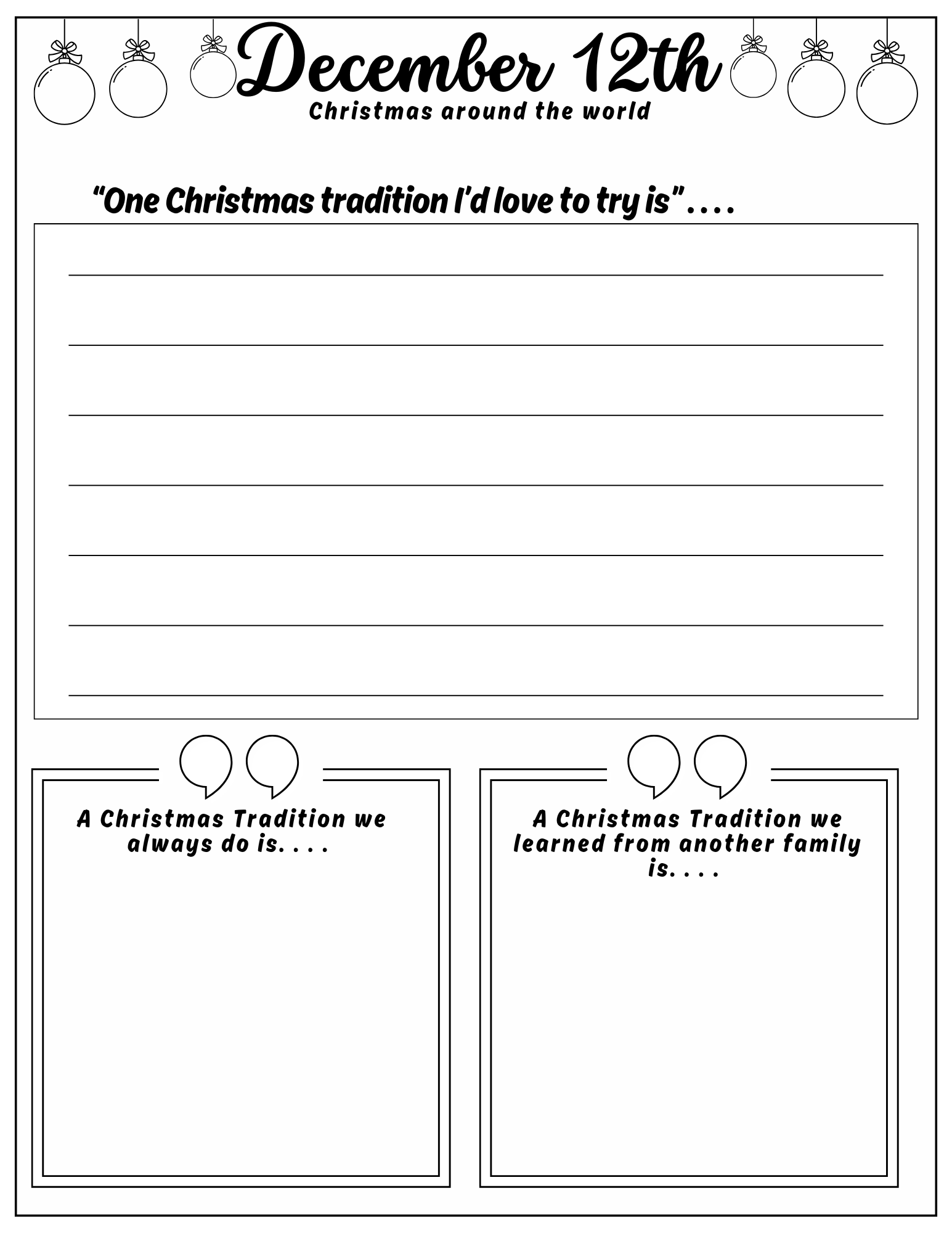 Christmas Advent Activity Pages - Fun Coloring Sheets