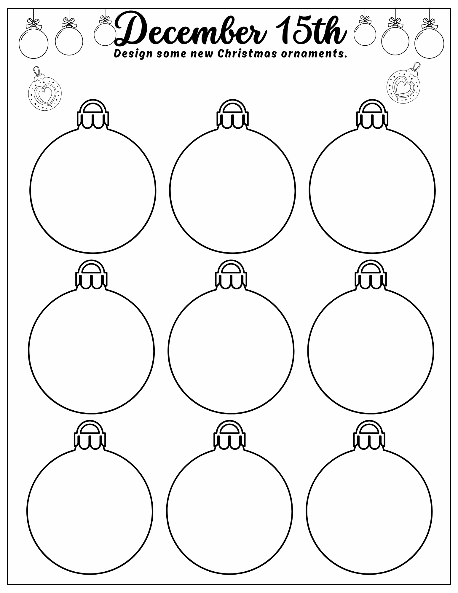 Christmas Advent Activity Pages - Fun Coloring Sheets