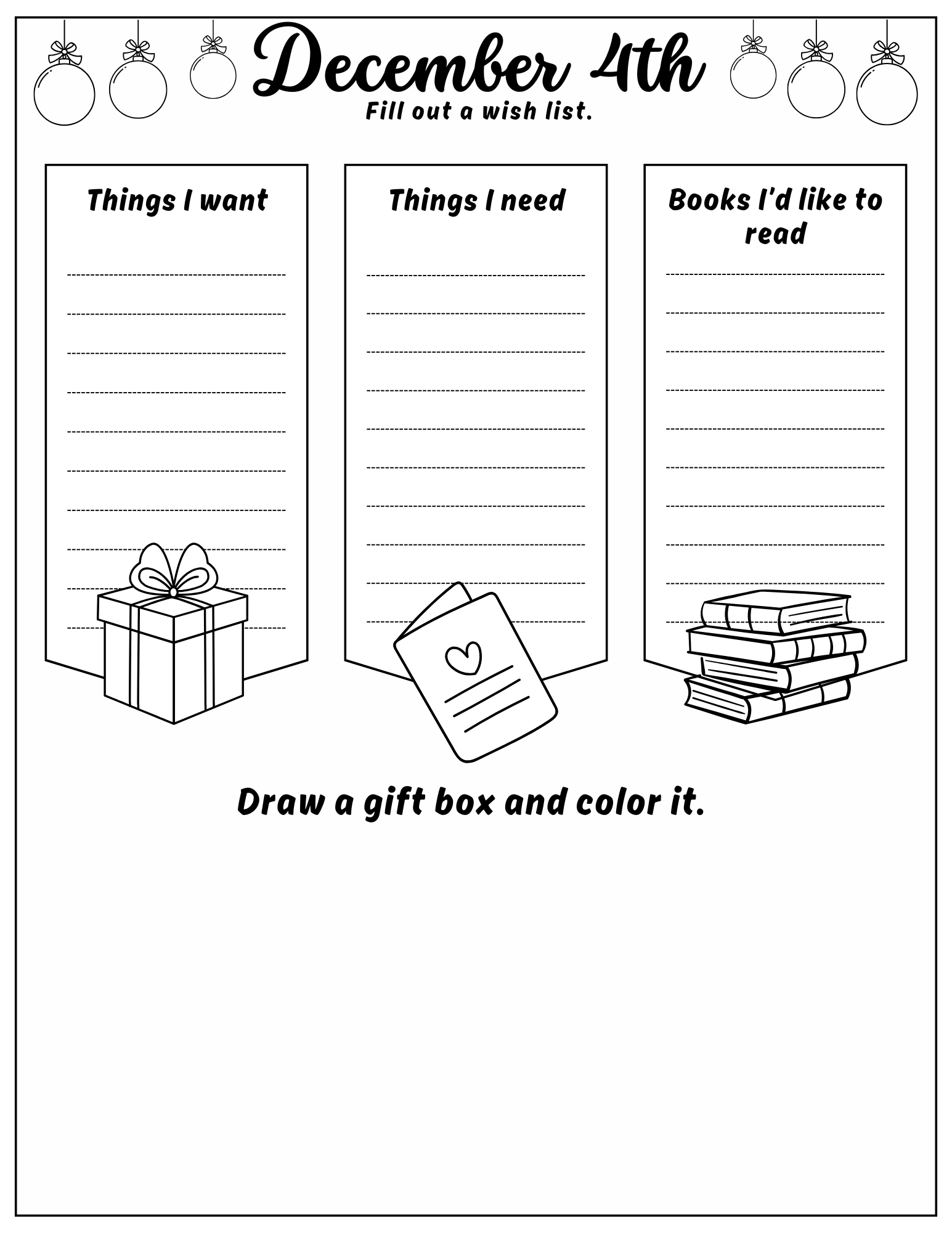 Christmas Advent Activity Pages - Fun Coloring Sheets