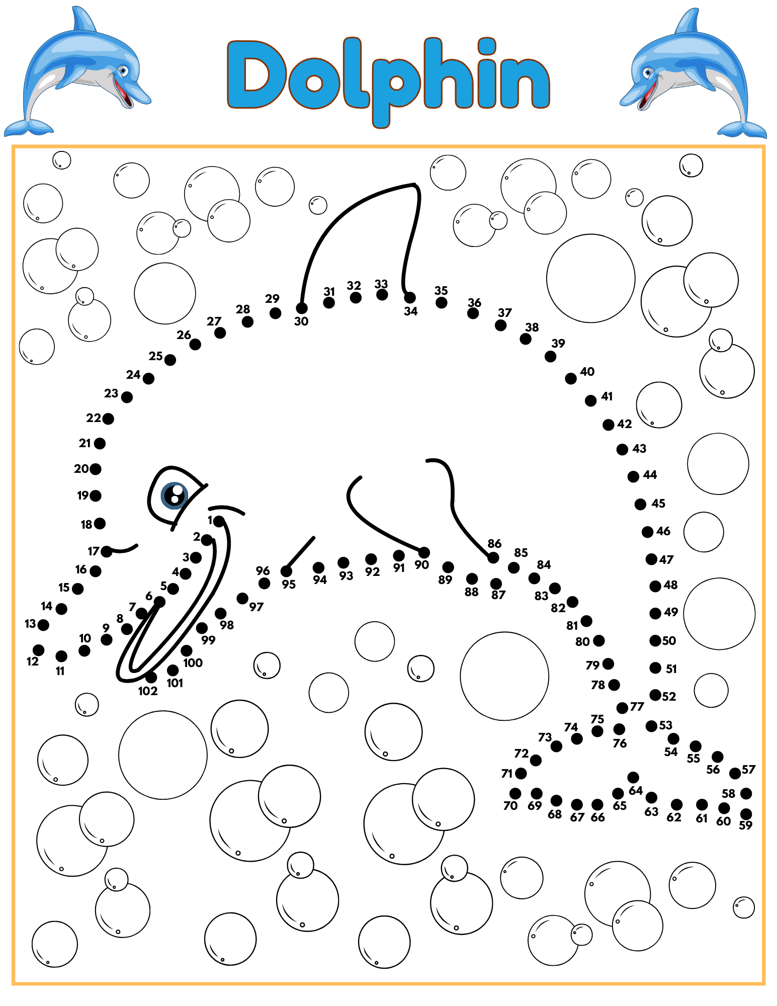 Sea Life Dot to Dot Coloring Pages - Fun Coloring Sheets