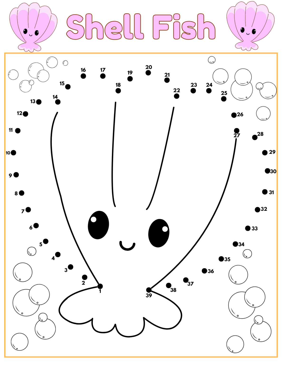 Sea Life Dot to Dot Coloring Pages - Fun Coloring Sheets