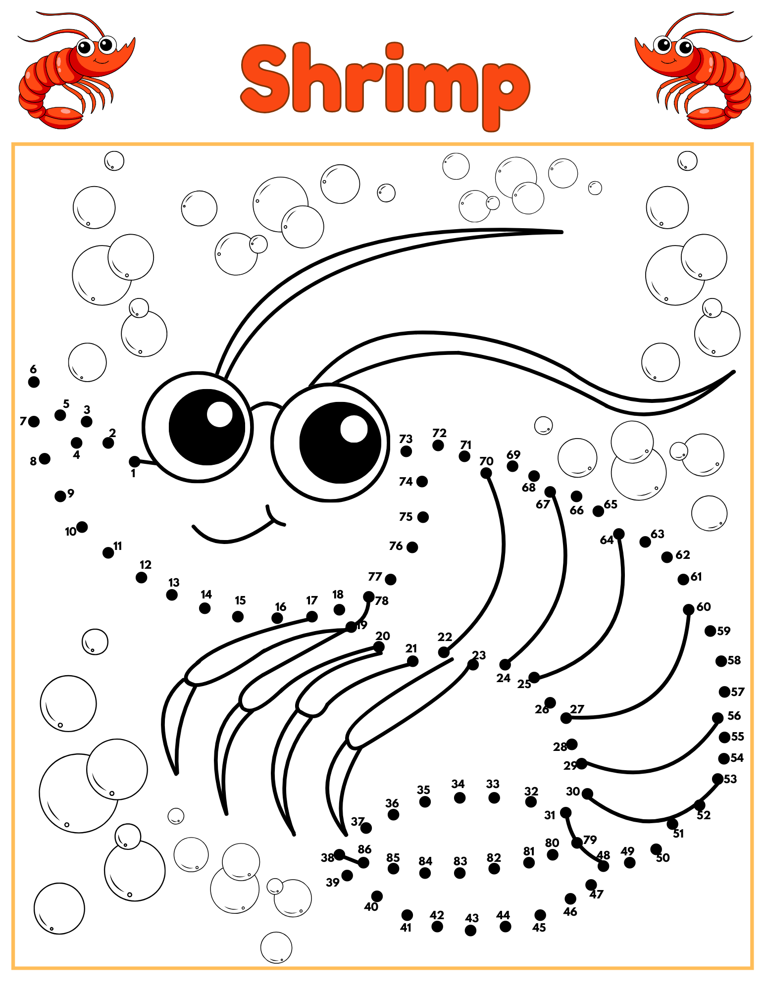 Sea Life Dot to Dot Coloring Pages - Fun Coloring Sheets