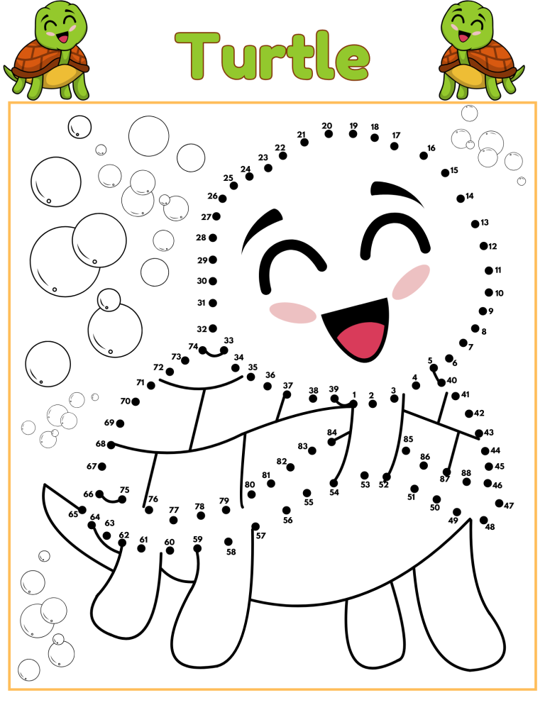 Sea Life Dot to Dot Coloring Pages - Fun Coloring Sheets