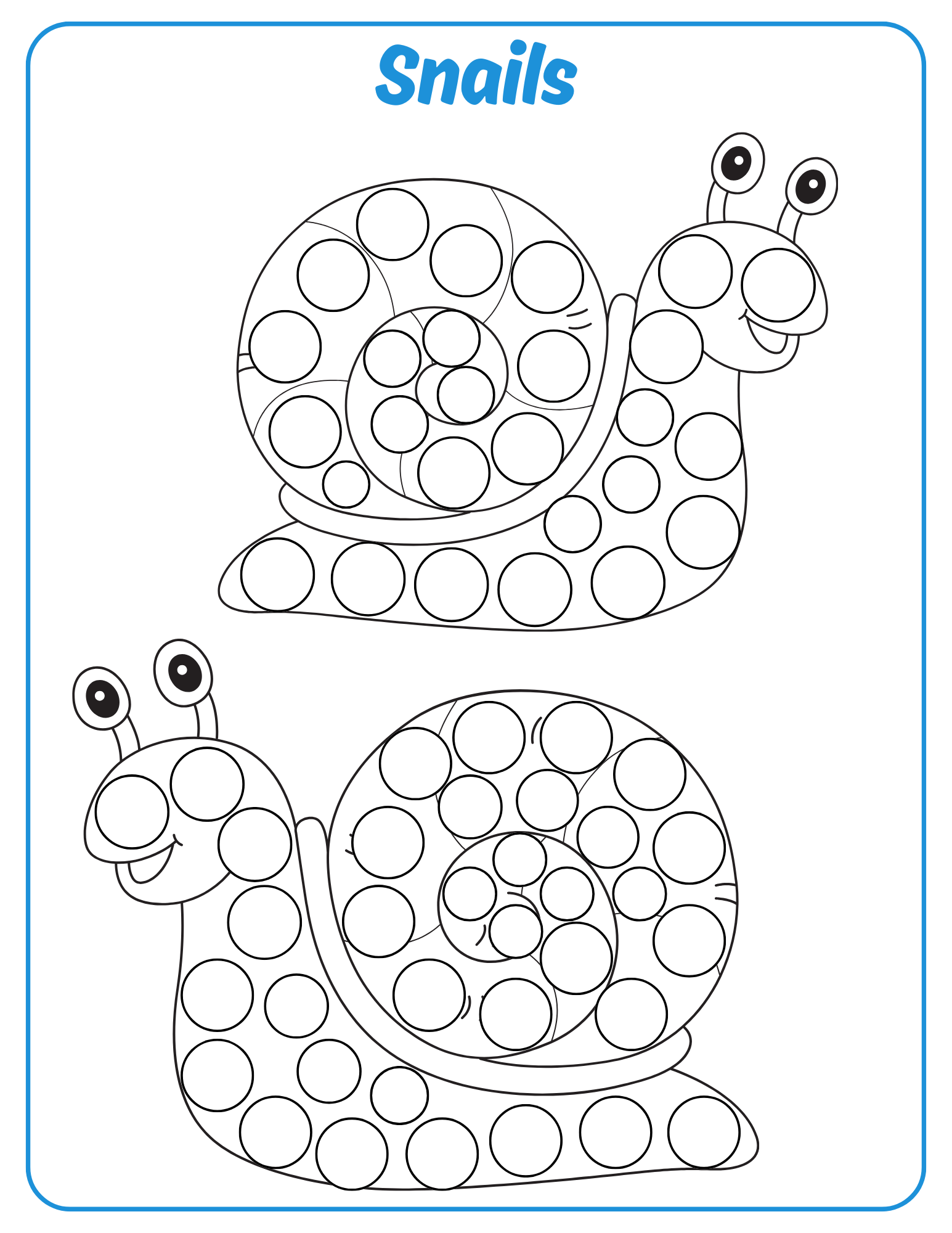 Spring Dot Marker Coloring Pages - Fun Coloring Sheets