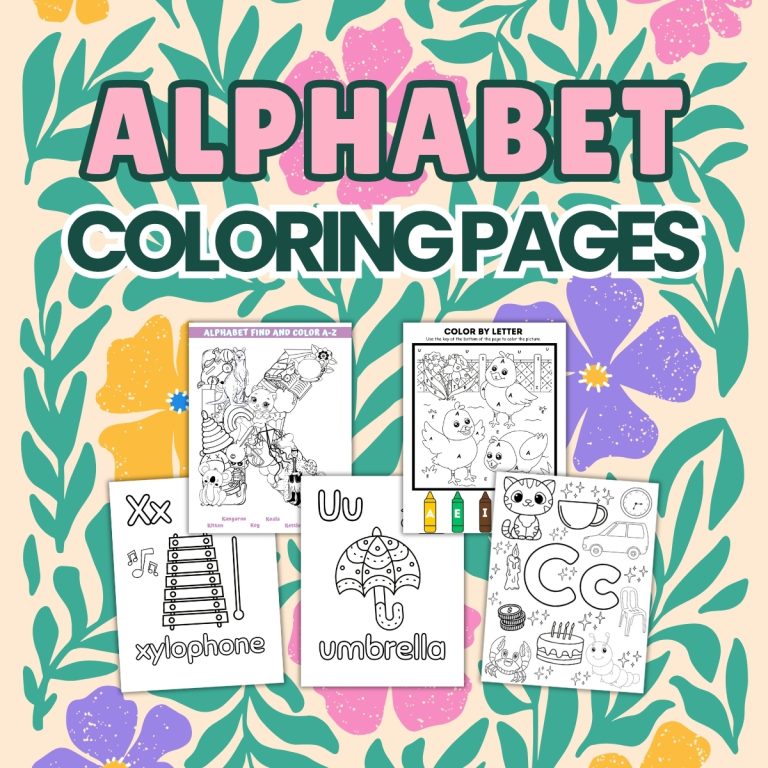 Alphabet Coloring Pages - Fun Coloring Sheets
