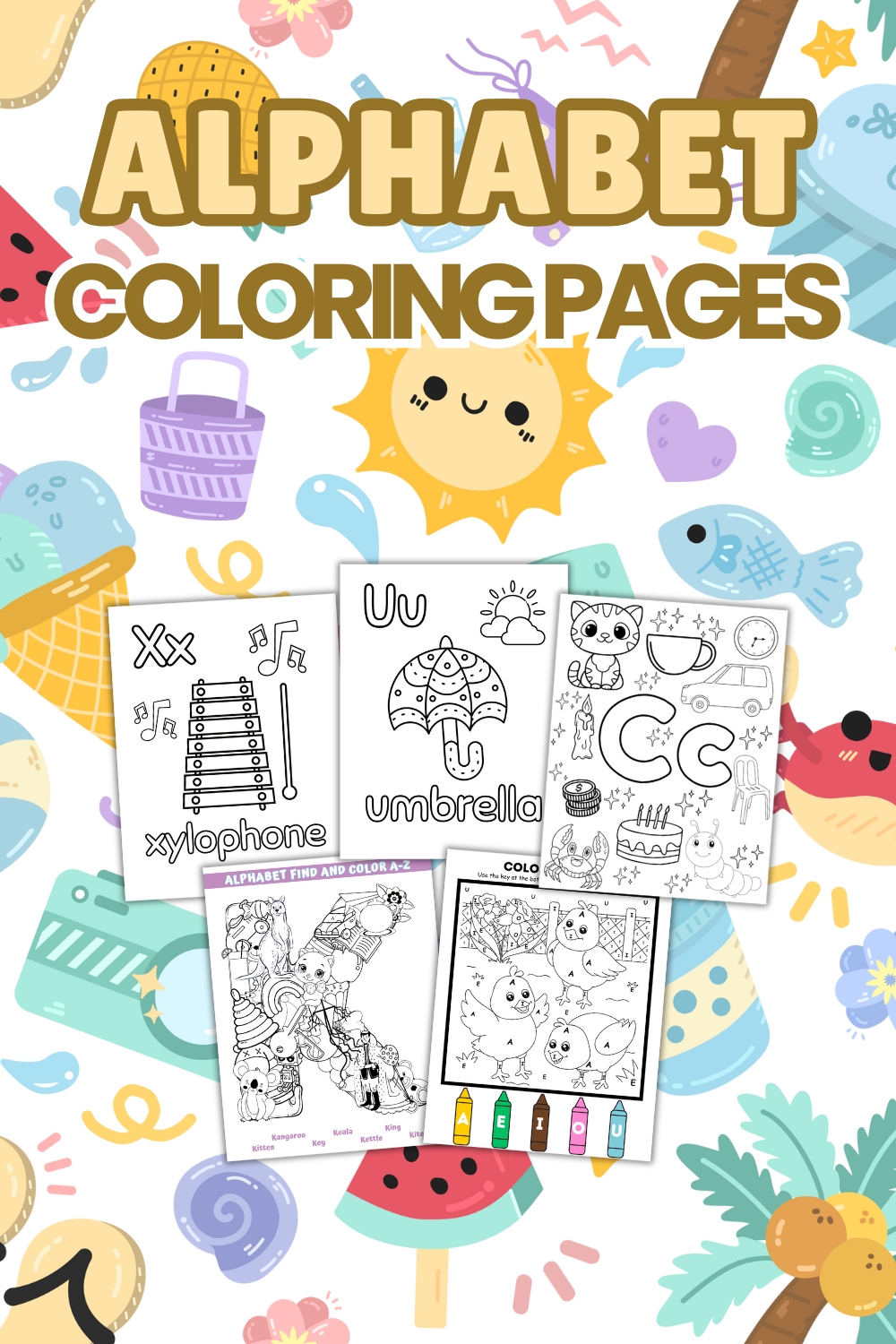 Alphabet Coloring Pages - Fun Coloring Sheets