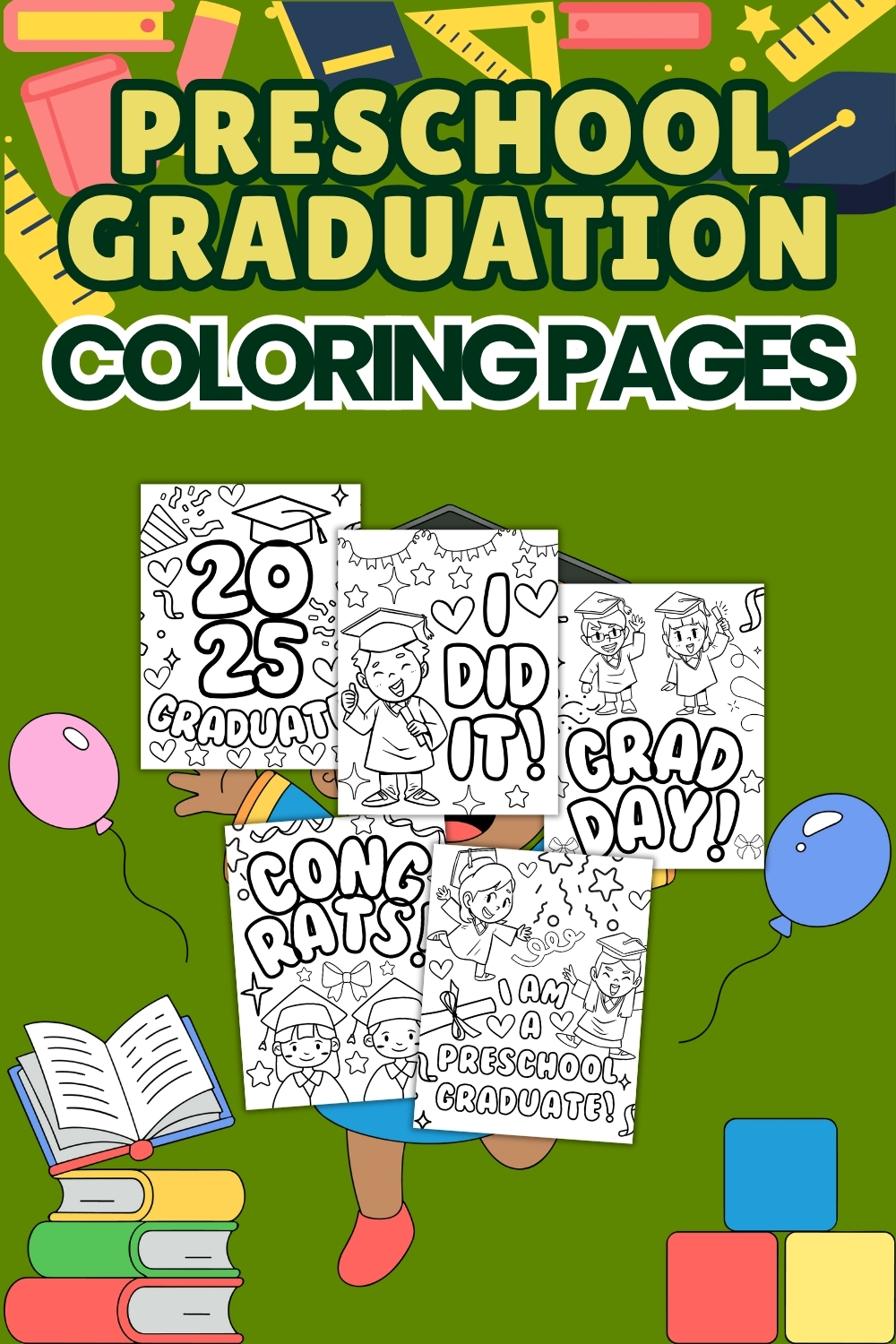 Preschool Graduation Coloring Pages - Fun Coloring Sheets