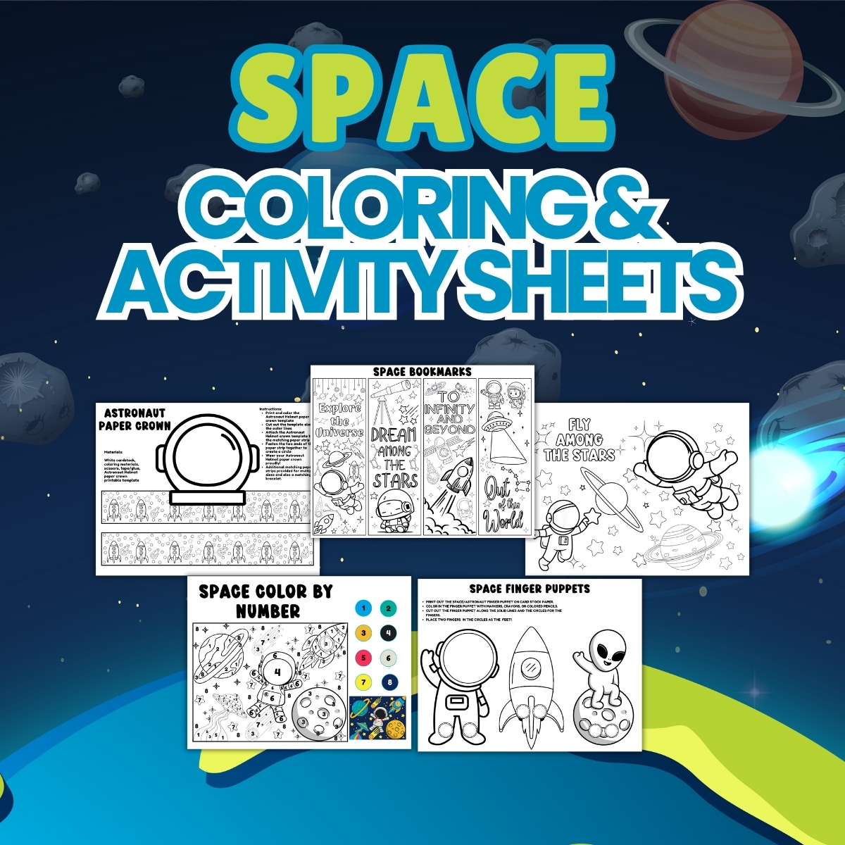 Space Coloring and Activity Sheets - Fun Coloring Sheets