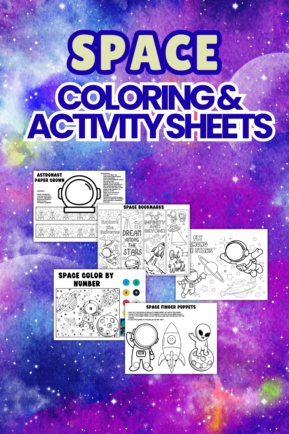 Space Coloring and Activity Sheets - Fun Coloring Sheets