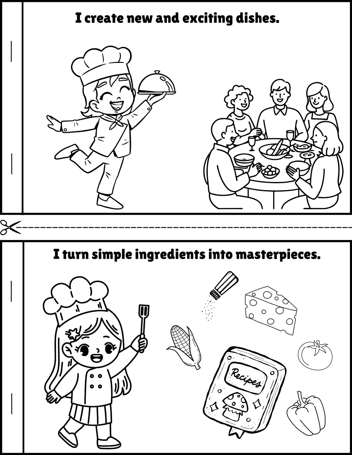 Chef Coloring and Activity Sheets - Fun Coloring Sheets