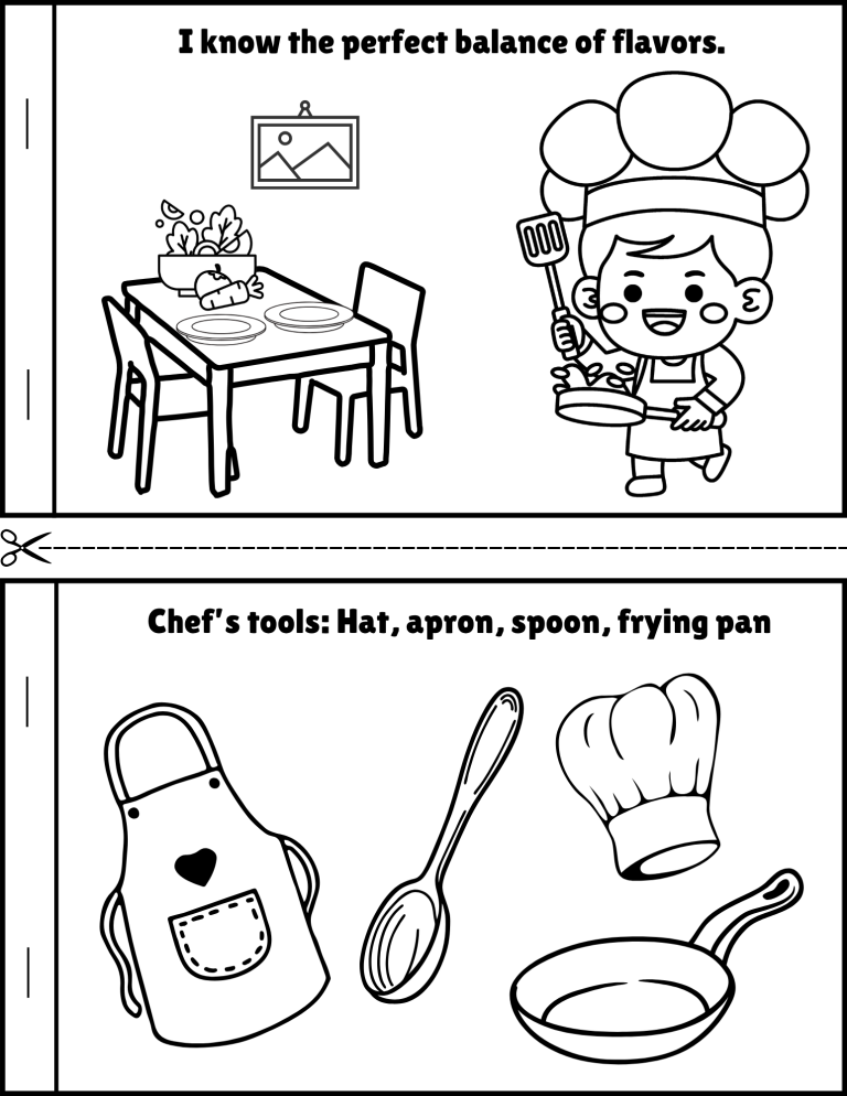 Chef Coloring and Activity Sheets - Fun Coloring Sheets