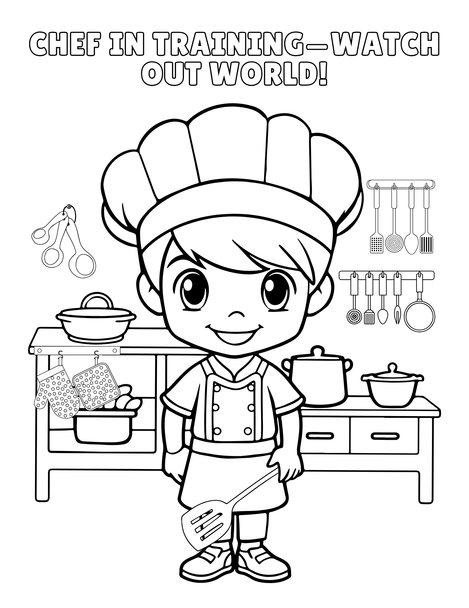 Chef Coloring and Activity Sheets - Fun Coloring Sheets