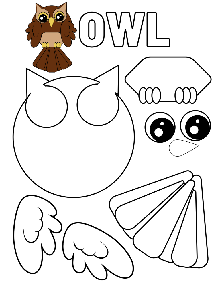 Cut, Paste and Color Animals - Fun Coloring Sheets