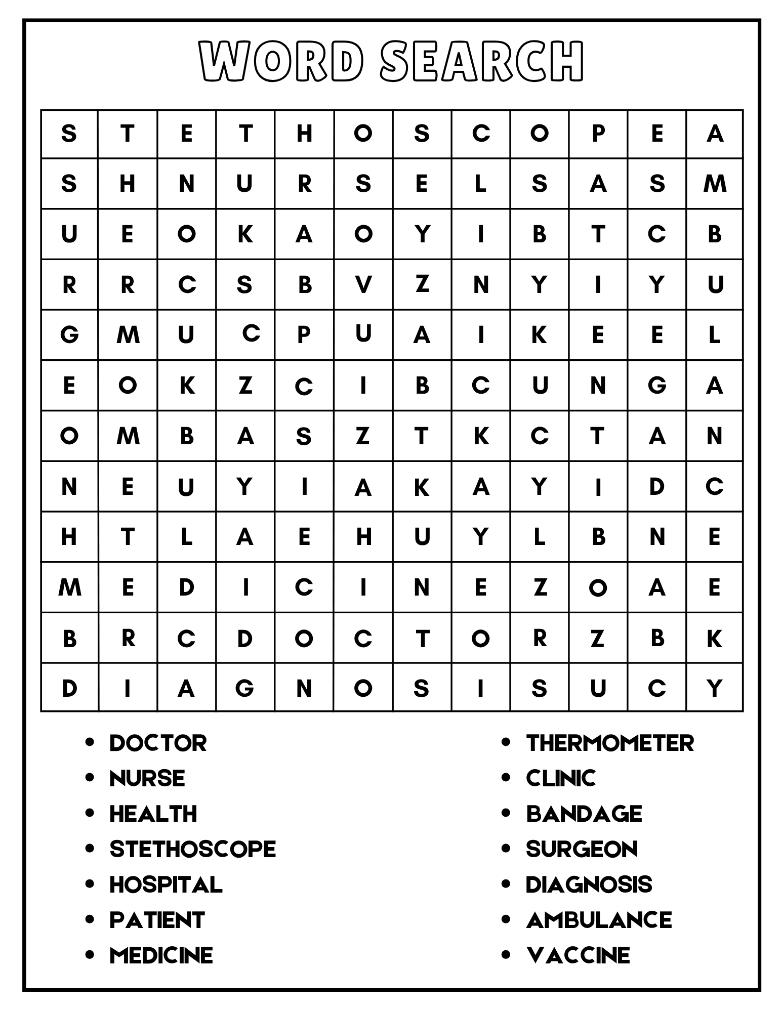 Doctor Activity and Coloring Sheets - Fun Coloring Sheets