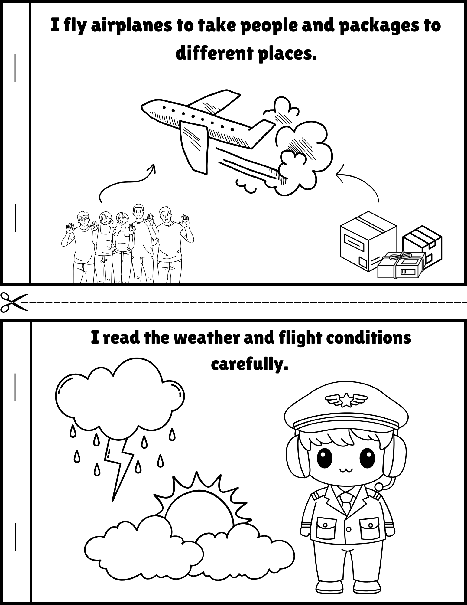 Pilot Activity and Coloring Sheets - Fun Coloring Sheets