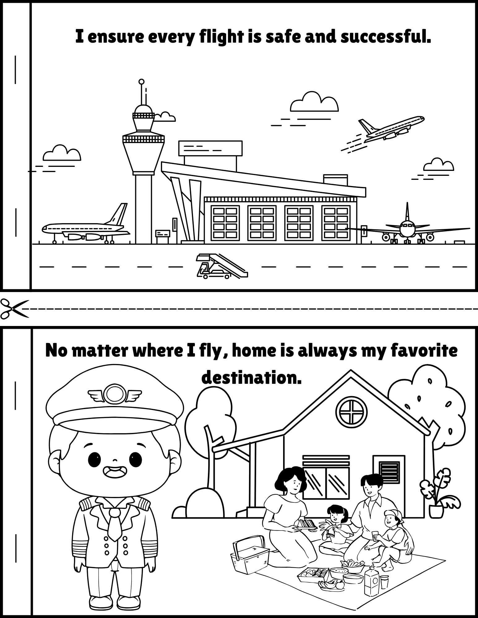 Pilot Activity and Coloring Sheets - Fun Coloring Sheets