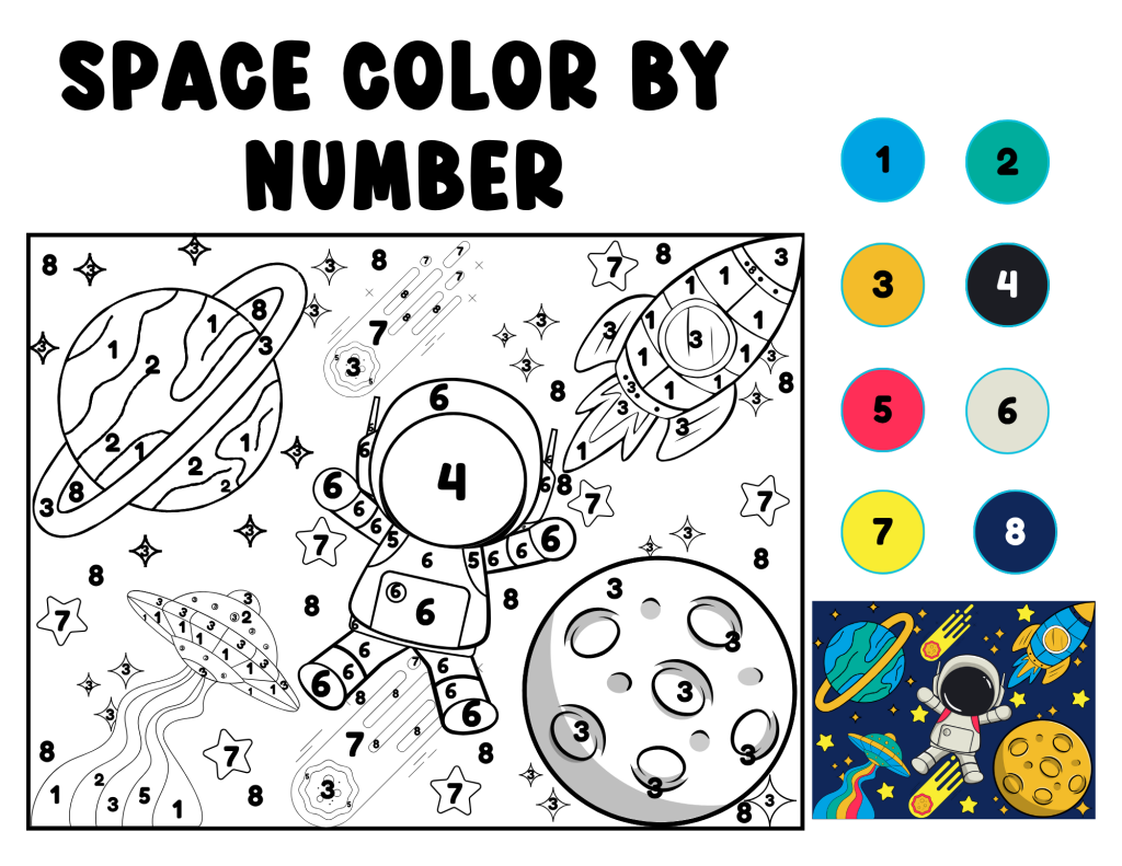 Space Coloring and Activity Sheets - Fun Coloring Sheets