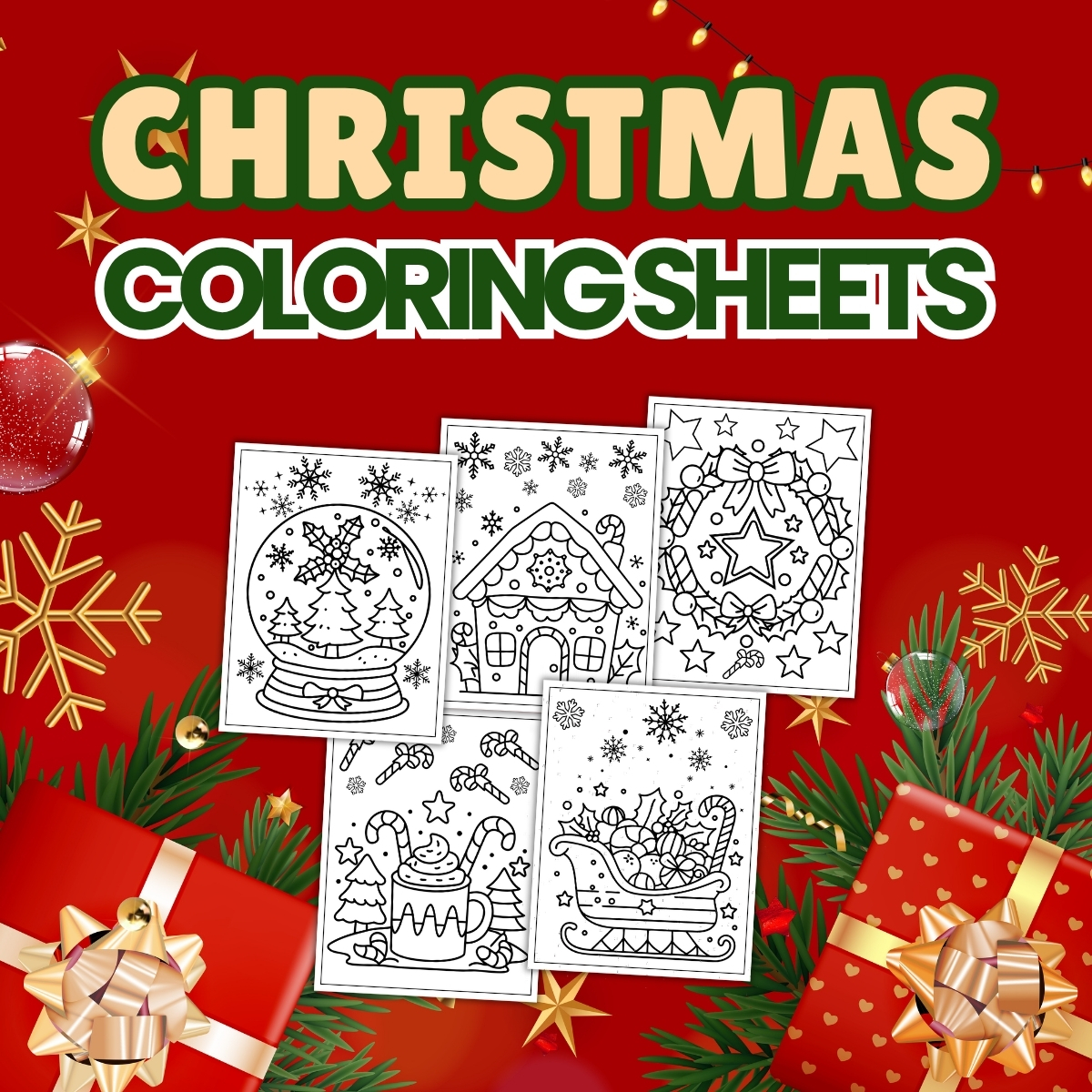 Christmas Coloring Sheets - Fun Coloring Sheets
