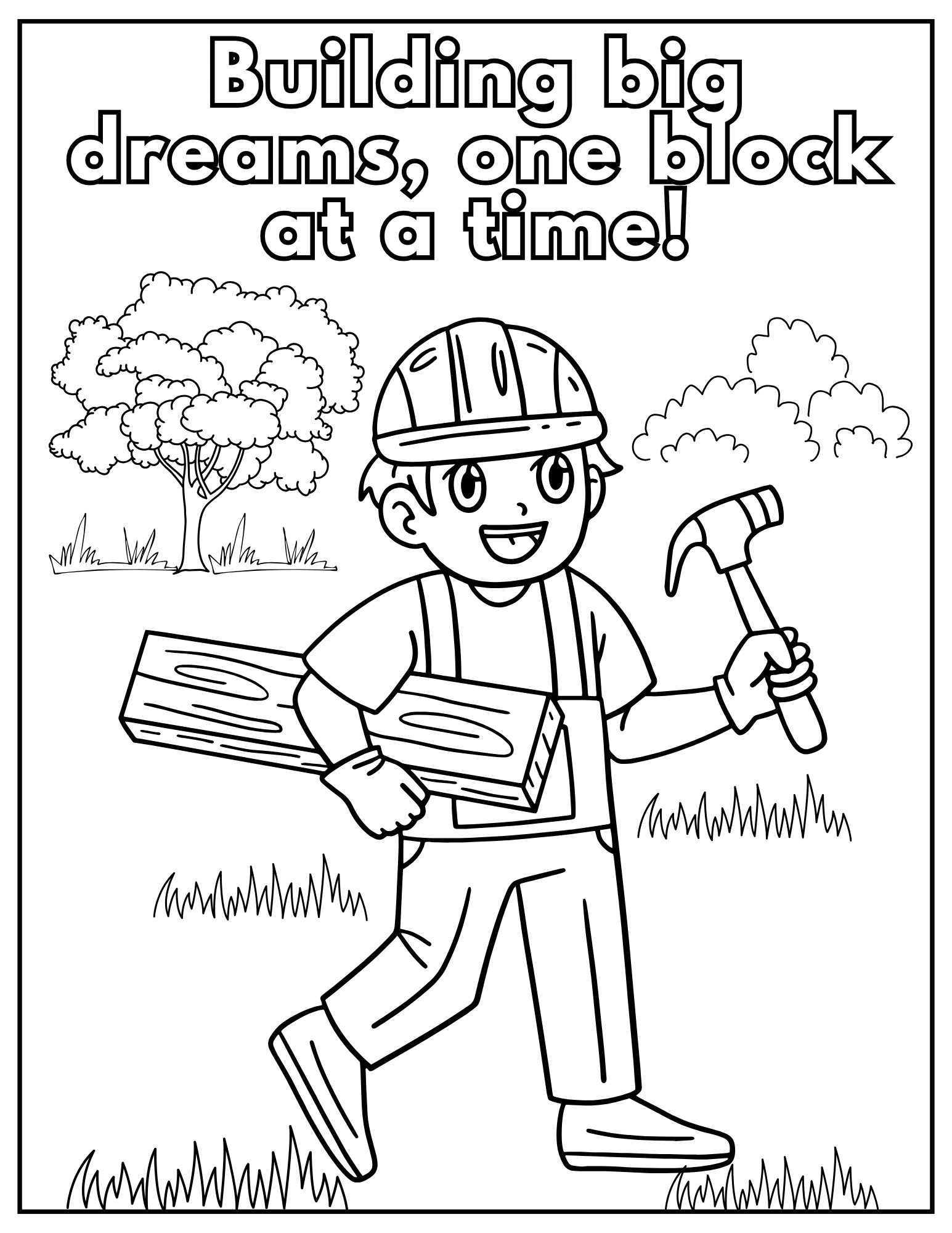 Construction Activity Coloring Pack - Fun Coloring Sheets