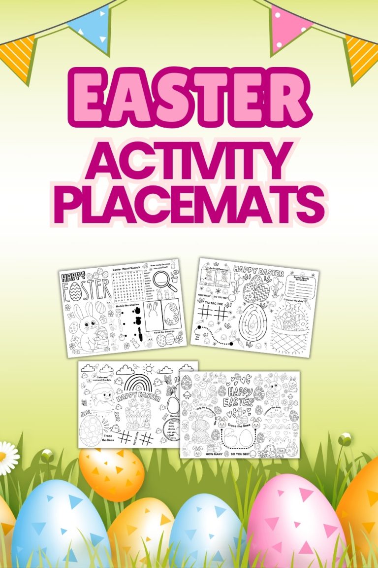 Free Easter Activity Placemats - Fun Coloring Sheets